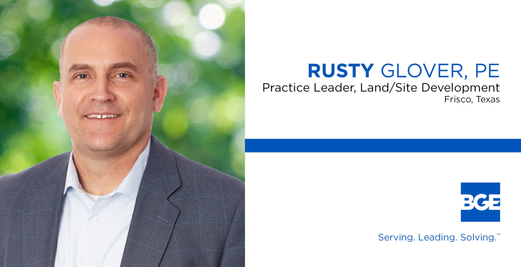 Glover Joins BGE in North Texas Region as Practice Leader - BGE, Inc.
